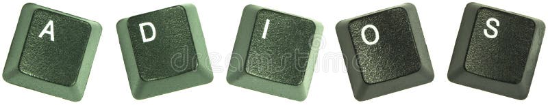 Adios keys stock image. Image of space, language, buttons - 6186135