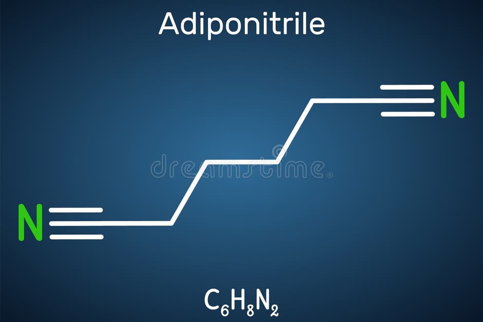Adiponitrile Molecule. it is Precursor To the Polymer Nylon 66 ...