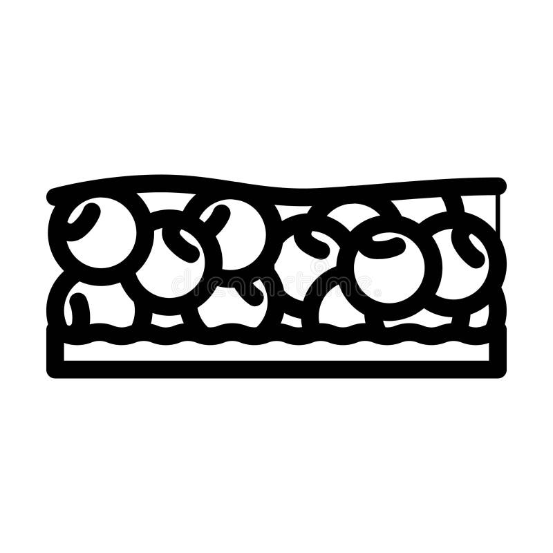 Adipose Tissue Obesity Overweight Line Icon Vector Illustration Stock