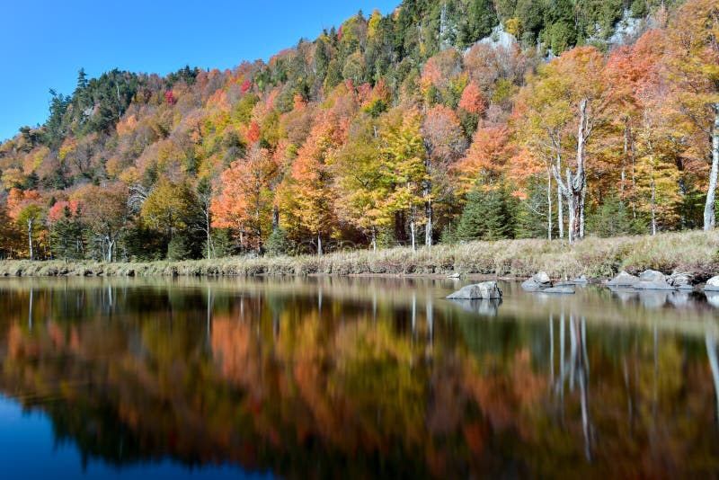 Adirondacks Fall Foliage, New York Stock Photo - Image of leaf, hike ...