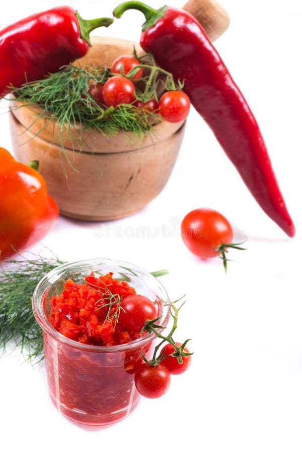 Adjika stock photo. Image of ingredient, latin, garlic - 33383248