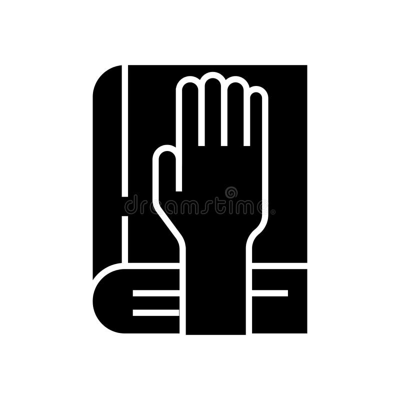 Adjuration Black Icon, Concept Illustration, Vector Flat Symbol, Glyph ...