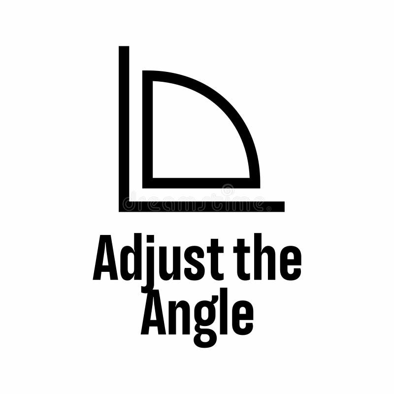 Adjust the Angle Vector Information Sign Stock Vector - Illustration of ...