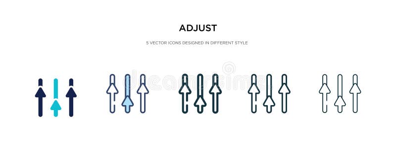 Adjust Icon Vector Sign And Symbol Isolated On White Background, Adjust ...