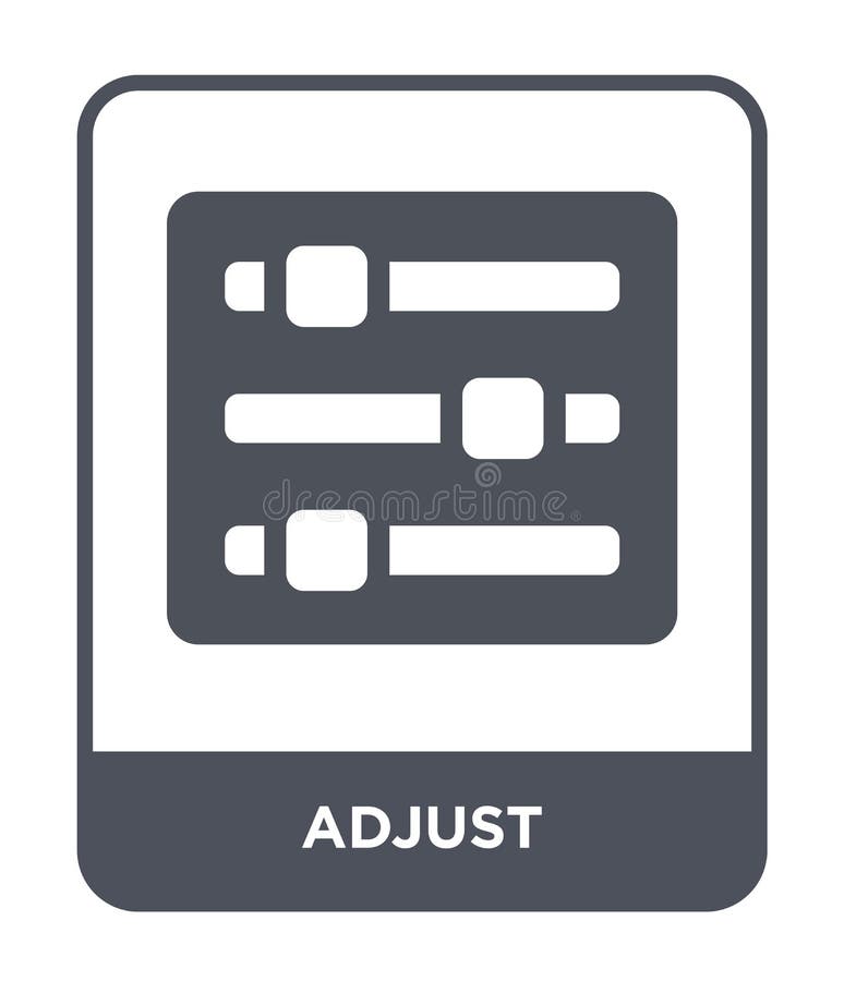 Adjust Icon in Trendy Design Style. Adjust Icon Isolated on White ...