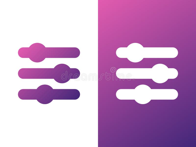 Adjust Logo Design stock vector. Illustration of configuration - 209088878