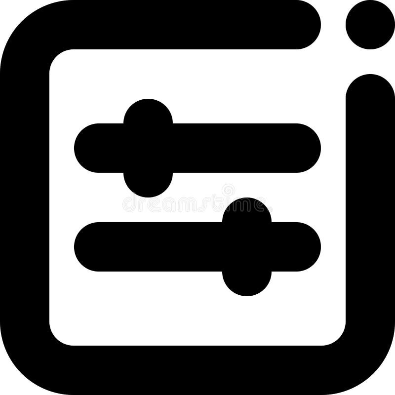 Adjust Outline Style Icon Design Symbol and Illustration Vector Stock ...