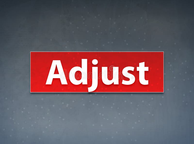 Adjust Red Banner Abstract Background Stock Illustration - Illustration ...