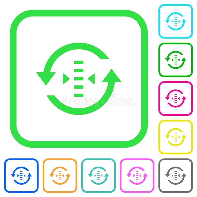 Adjust Refresh Rate Vivid Colored Flat Icons Stock Vector ...