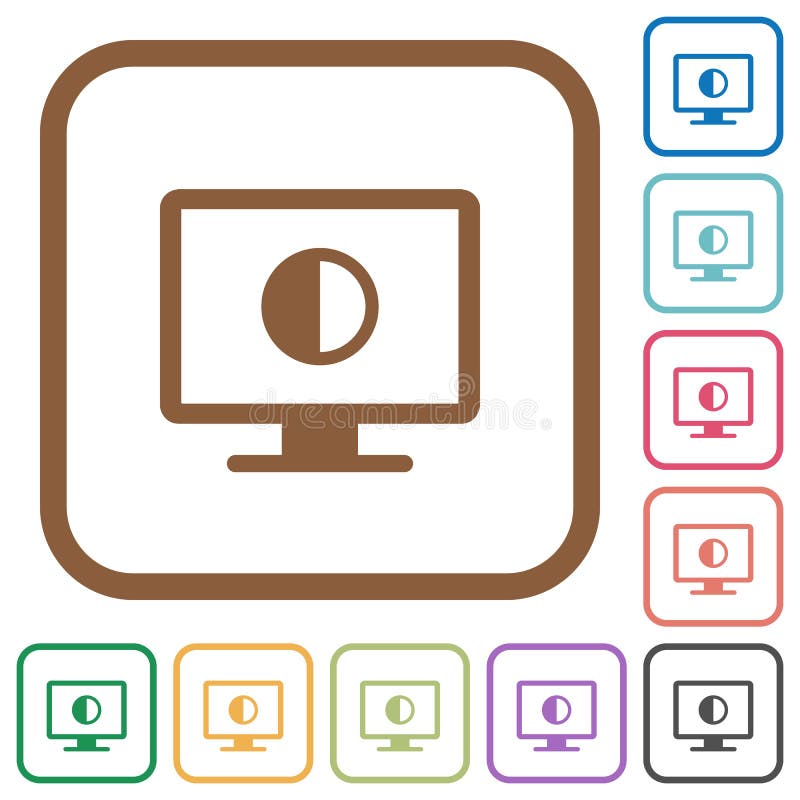 Adjust Contrast Icon. Signs and Symbols Can Be Used for Web, Logo ...