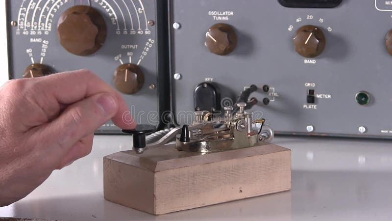 Adjust Settings and Send Morse Code Stock Footage - Video of engage ...