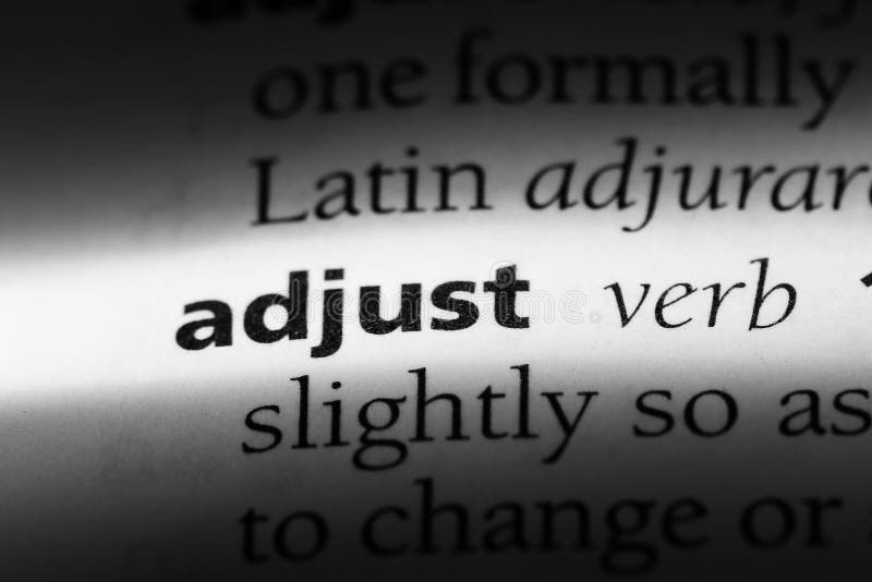 Adjust stock photo. Image of info, definition, book - 114408088