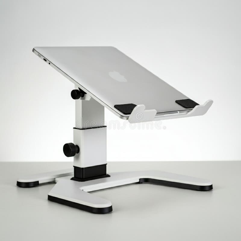 Adjustable Aluminum Laptop Stand with a Sleek, Minimalist Design ...