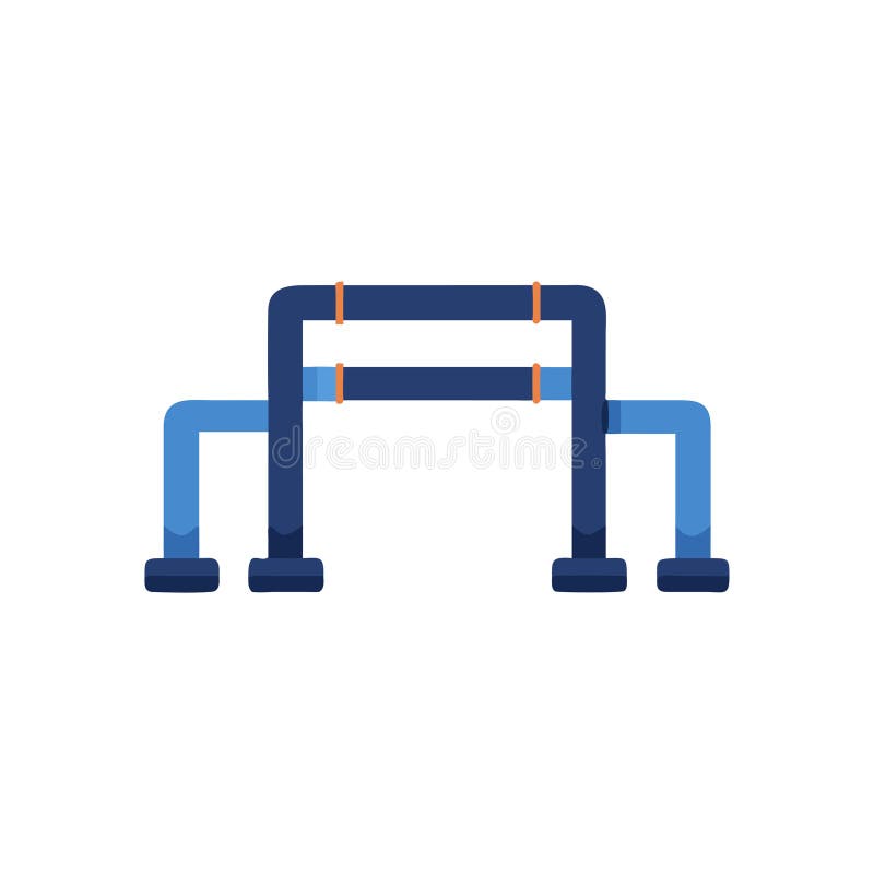 Adjustable Collapsible Workout Parallettes Icon Stock Illustration ...