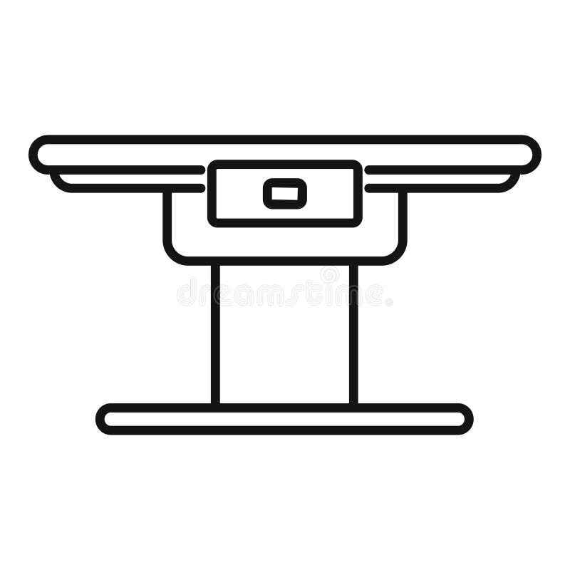 Adjustable Desk for Standing Up Working Icon Outline Style Stock Vector ...