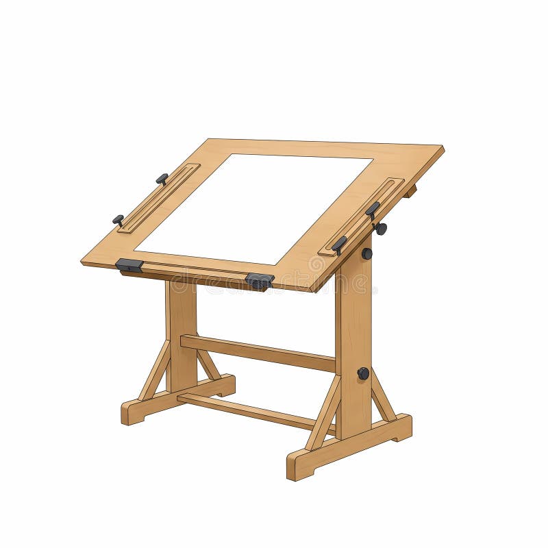 Adjustable Drafting Table Illustration Stock Illustration ...