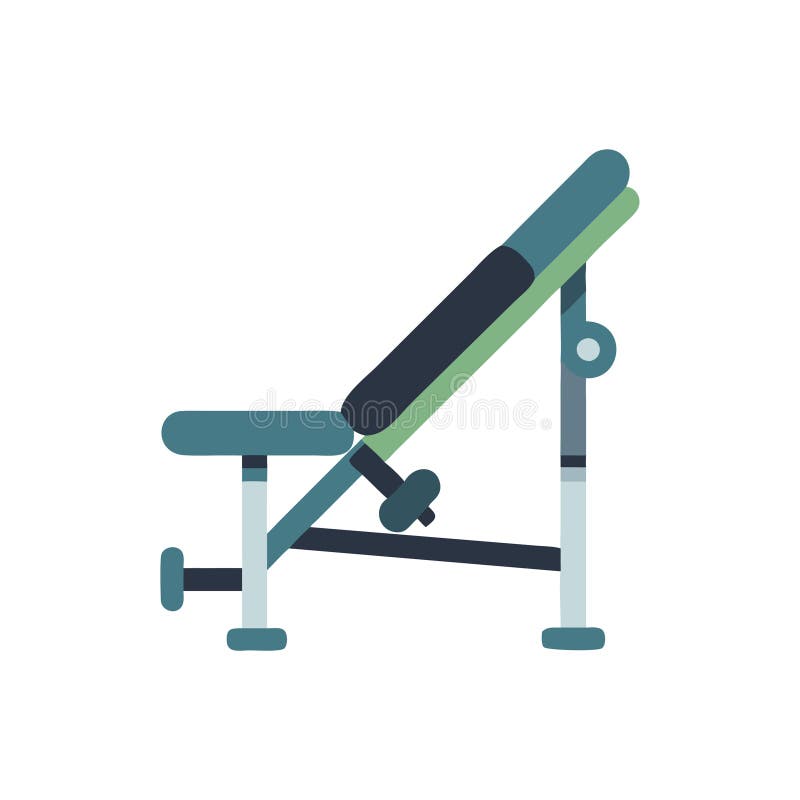 Adjustable Folding Weight Bench Icon Stock Image - Illustration of ...