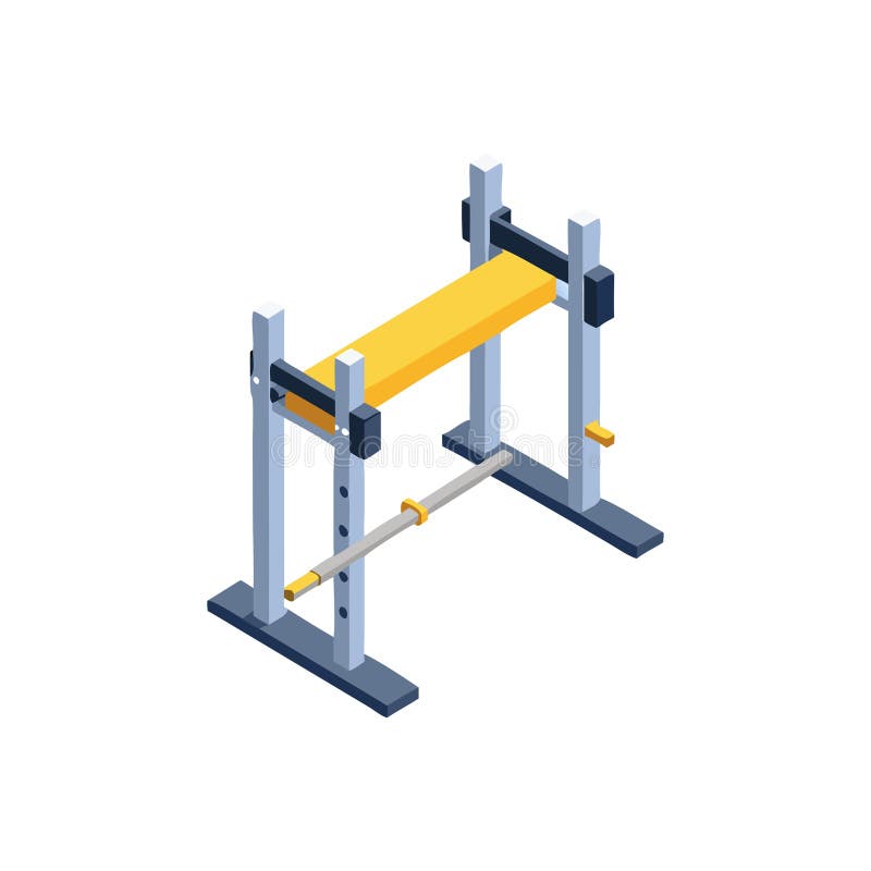 Adjustable Heavy Duty Squat Rack Icon Stock Illustration - Illustration ...