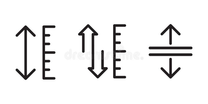 The Height Icon. Altitude, Elevation, Level, Hgt Symbol. Flat Stock ...