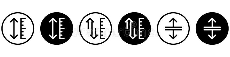 The Height Icon. Altitude, Elevation, Level, Hgt Symbol. Flat Stock ...