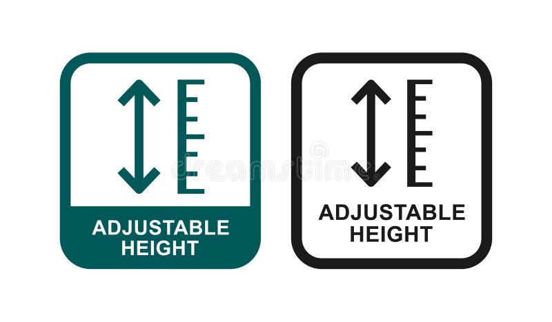Adjustable Height Stock Illustrations – 518 Adjustable Height Stock ...