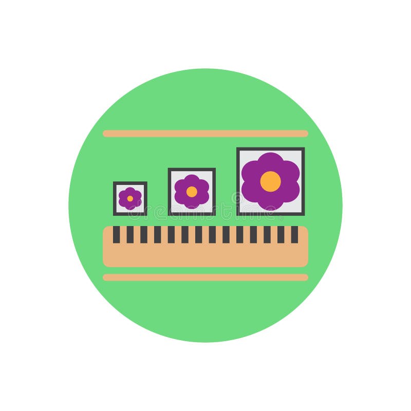 Adjustable Image Size Flat Icon. Round Colorful Button, Circular Vector ...