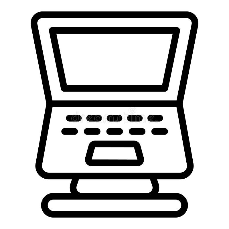 Adjustable Laptop Stand Icon Outline Vector. Desk Work Stock Vector ...