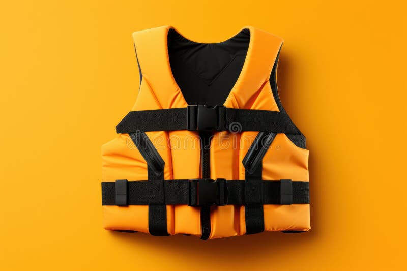 Adjustable Life Jacket Mockup. Generate Ai Stock Image - Image of ...