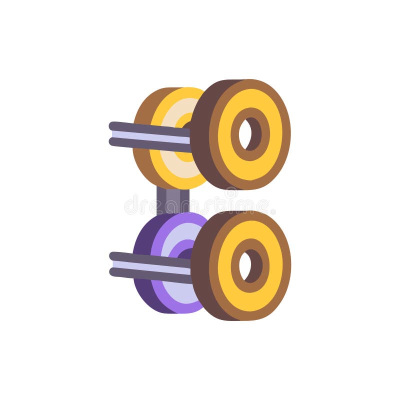 Adjustable Olympic Lifting Fractional Plates Icon Stock Illustration ...