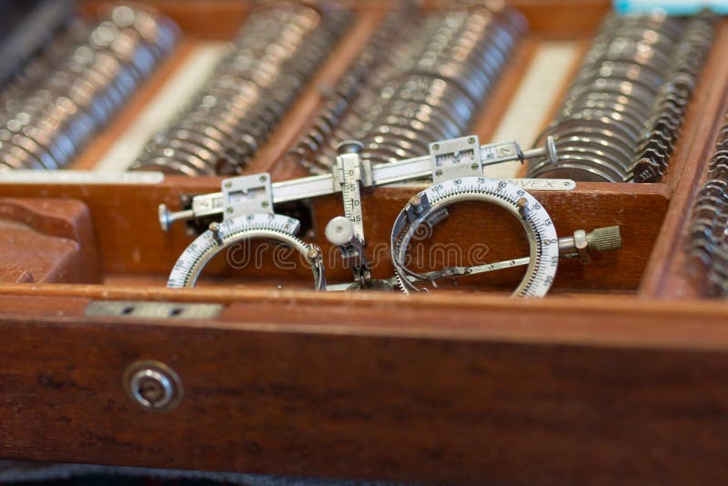 Adjustable Optical Frame for Test Lens, Optics, Optometry Stock Photo ...