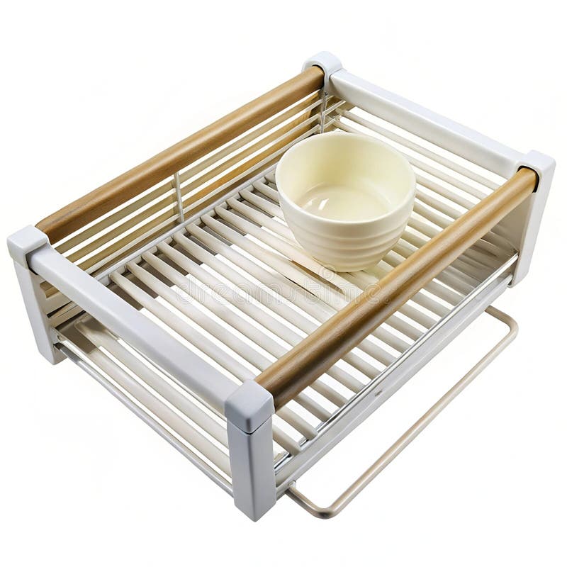 Plastic Adjustable Over-the-sink Drying Rack Stock Illustration ...