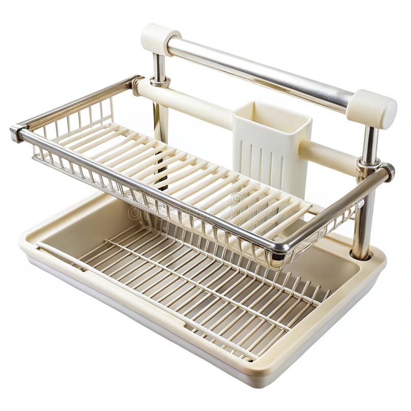 Plastic Adjustable Over-the-sink Drying Rack Stock Illustration ...