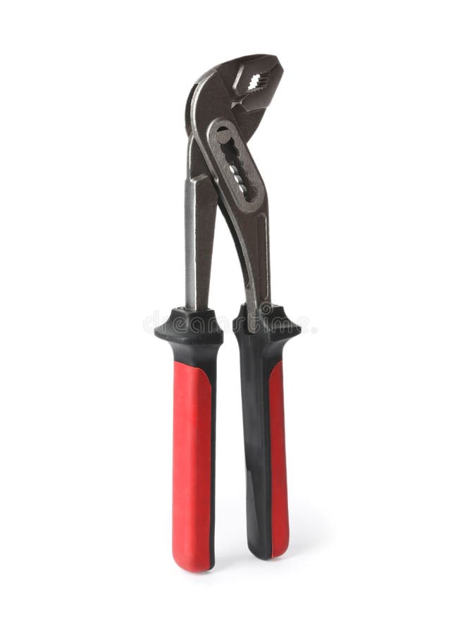 Adjustable Pliers Isolated on White. Stock Photo - Image of industry ...