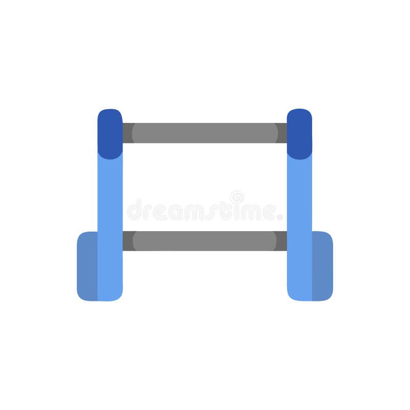 Adjustable Portable Calisthenics Training Bar Icon Stock Illustrations ...