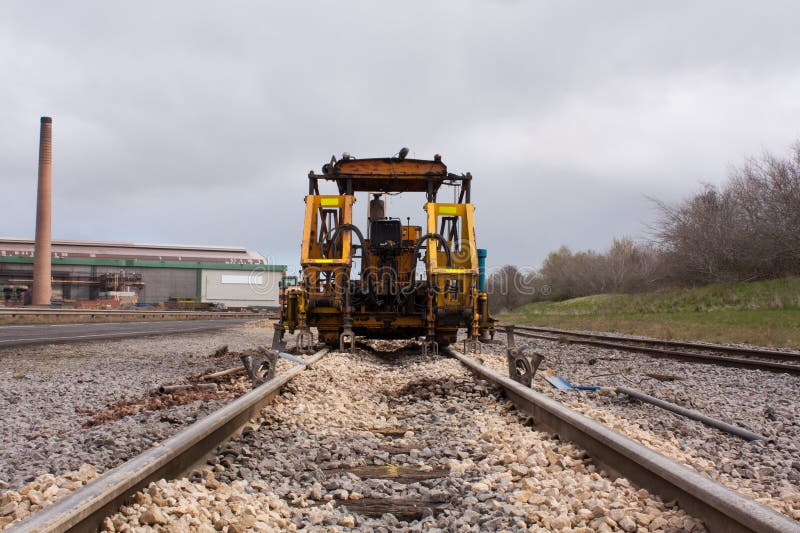 Adjustable rail way stock image. Image of railway, machine - 30670427