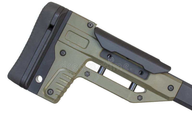 Adjustable rifle stock stock image. Image of assault - 13514967