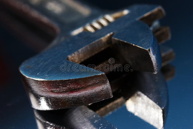 Adjustable spanner stock image. Image of fixture, heater - 1308923