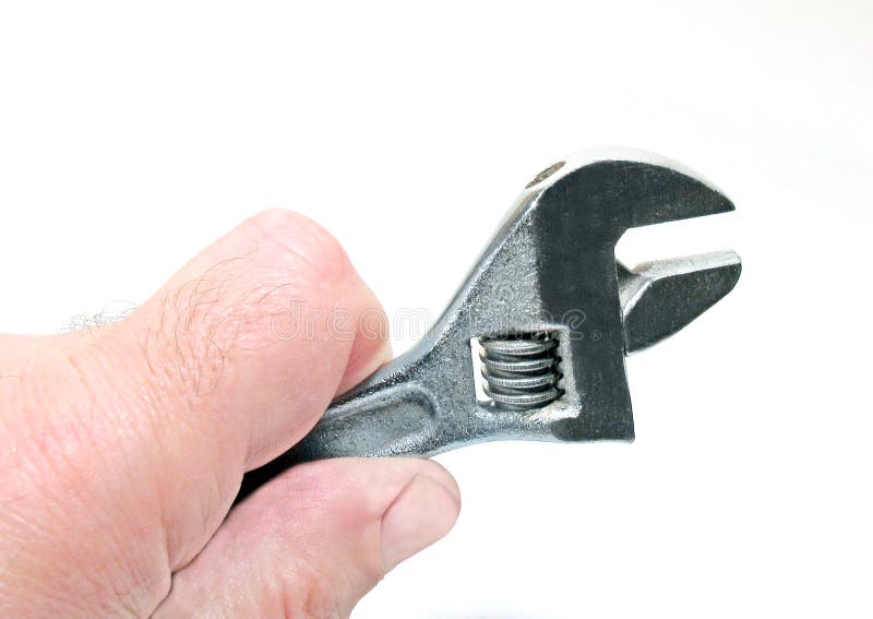 Adjustable spanner stock image. Image of size, work, spanner - 606987