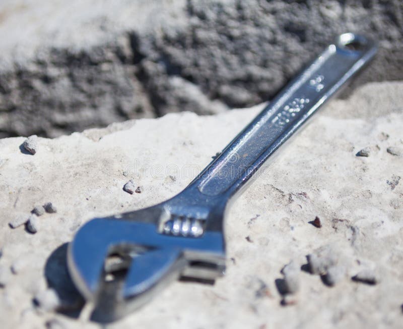 Adjustable Spanner. Close-up Stock Image - Image of industrial ...