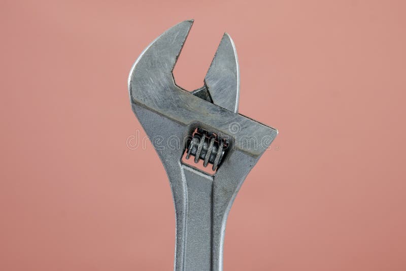 Adjustable Spanner or Adjustable Wrench Isolated Background Stock Image ...