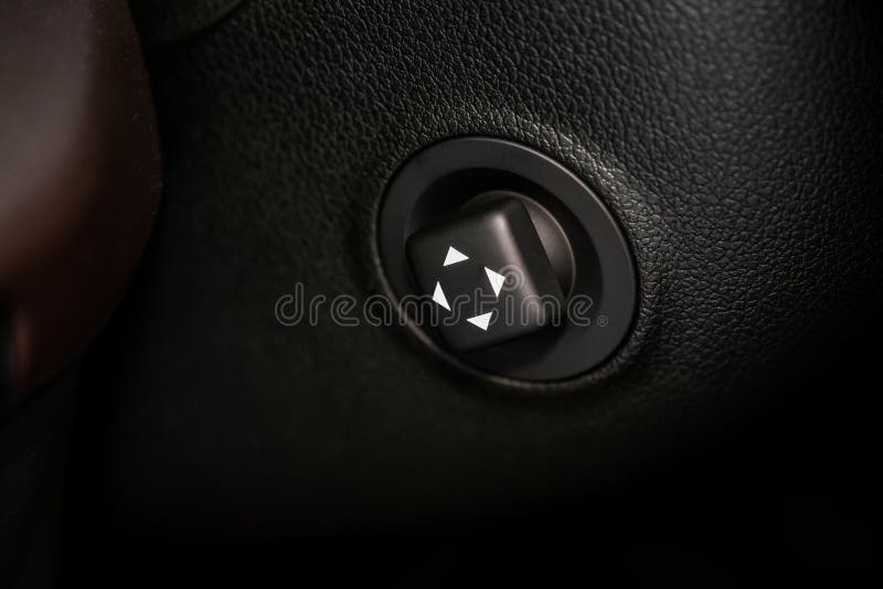 Adjustable Steering Wheel in Modern Car. Stock Photo - Image of ...