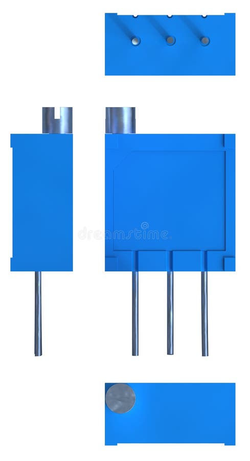Adjustable Trimmer Potentiometer Stock Image - Image of equipment ...