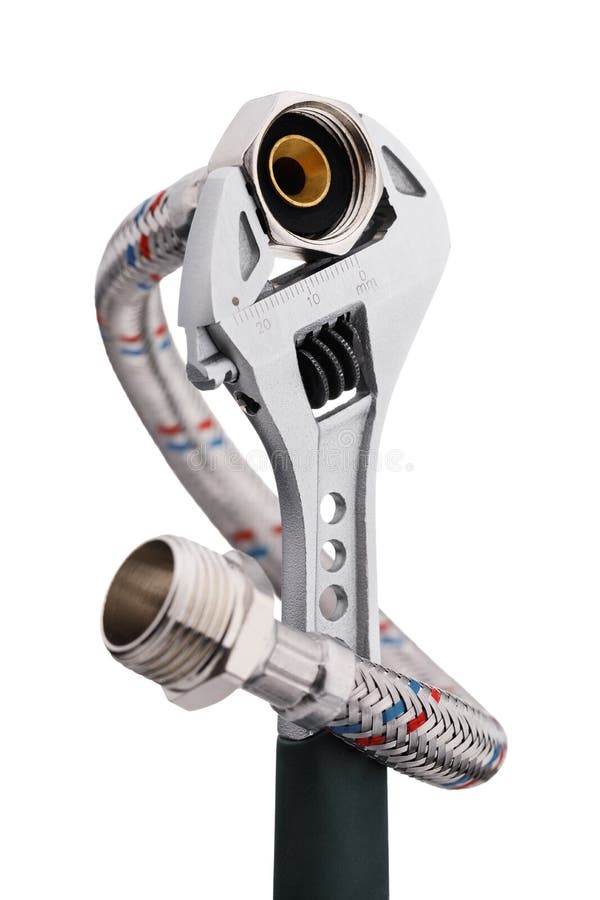 Wrench Flexible Connector Dark Table. High Quality Photo Stock Image ...