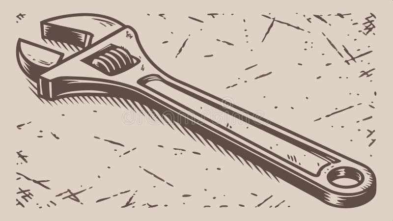 Adjustable Wrench Tool, Mechanical Repair and Engineering Equipment ...