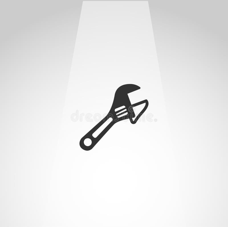 Adjustable Wrench Icon, Wrench Simple Isolated Icon Stock Illustration ...