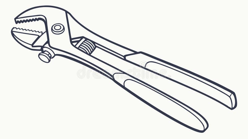 Adjustable Wrench Versatile Tool for Mechanics, Vector Design ...