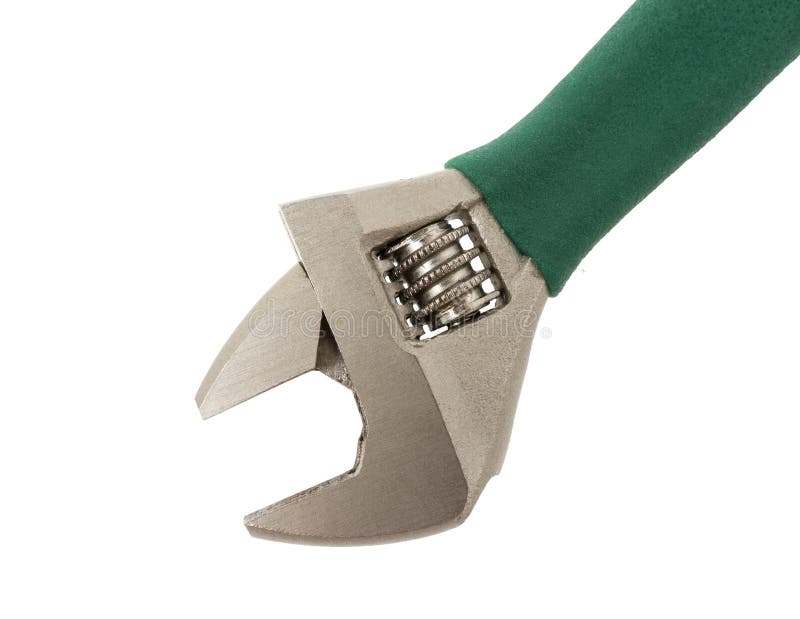 Adjustable Wrench Work Spanner Stock Photo - Image of silver ...