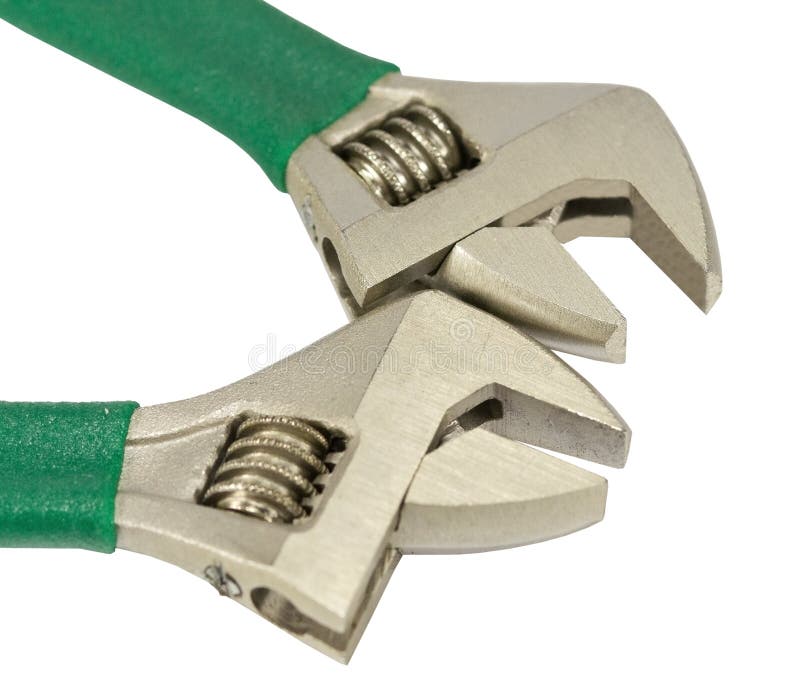 Adjustable Wrench Work Spanner Stock Image - Image of silver, mechanic ...