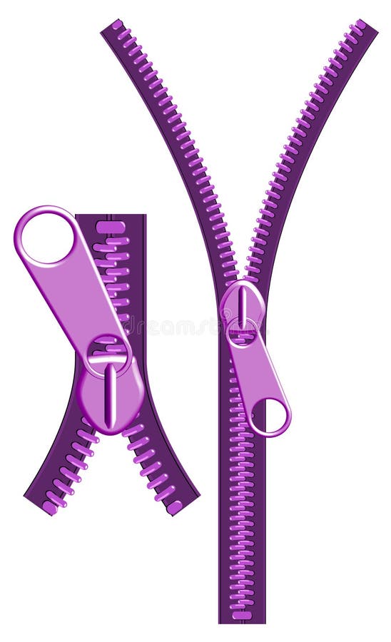 Clip-art of Zipper on Jacket Stock Vector - Illustration of fabric ...