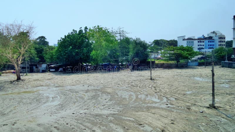 Adjusted Land for Construction Site Stock Photo - Image of developed ...